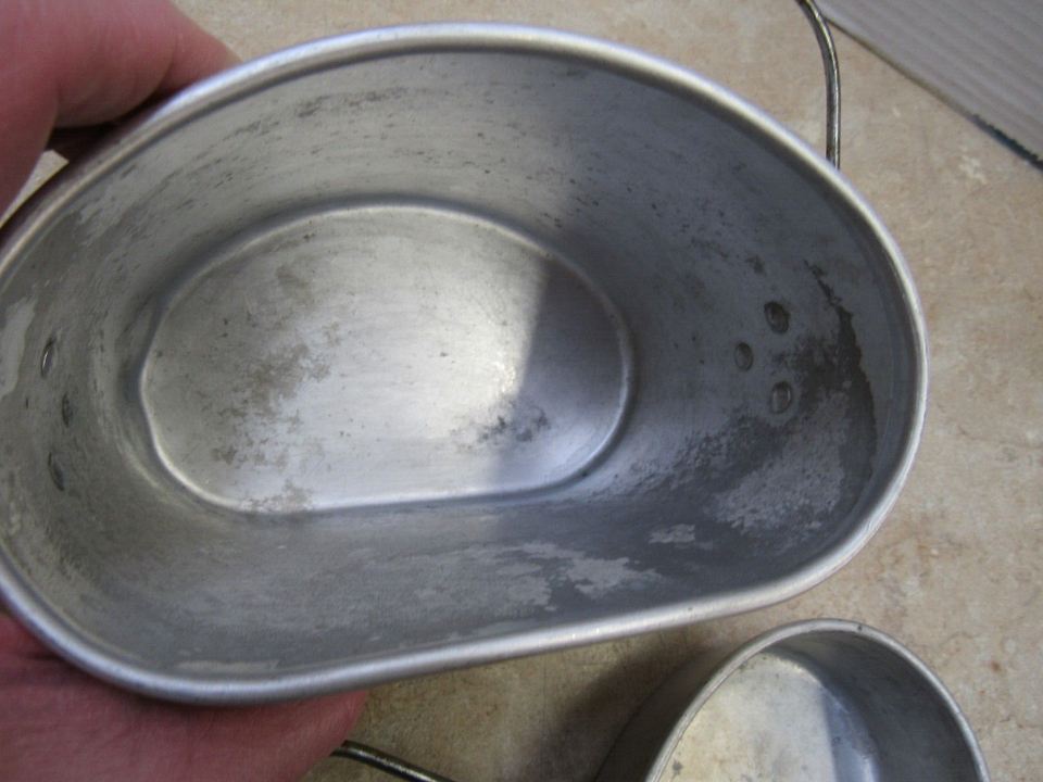 Post WW2 Italian Mess Kit M54 3 Piece Aluminum Original | eBay