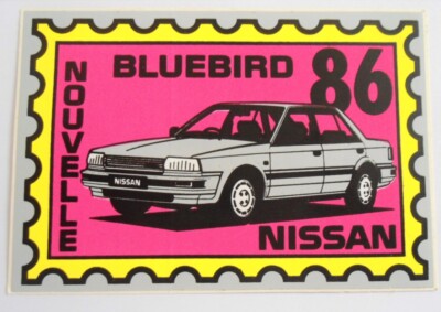 Promotional Stickers Nissan Bluebird 1986 Cars Classic Car | eBay
