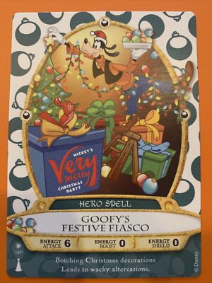 Sorcerers Of The Magic Kingdom SOTMK Goofy’s Festive Fiasco Party Card ...