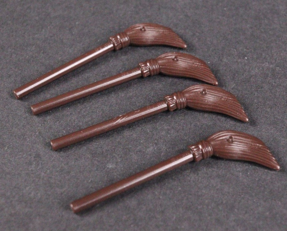 Lego Minifig Broom - PN 4332 - Reddish Brown - 4 Pieces | eBay