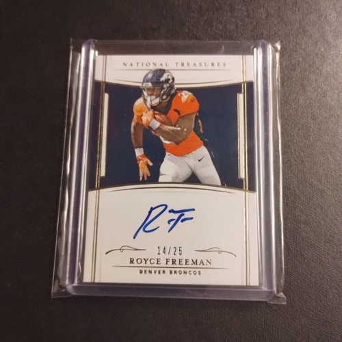 #14/25 Royce Freeman Rookie Auto 2018 Panini National Treasures Oregon ...