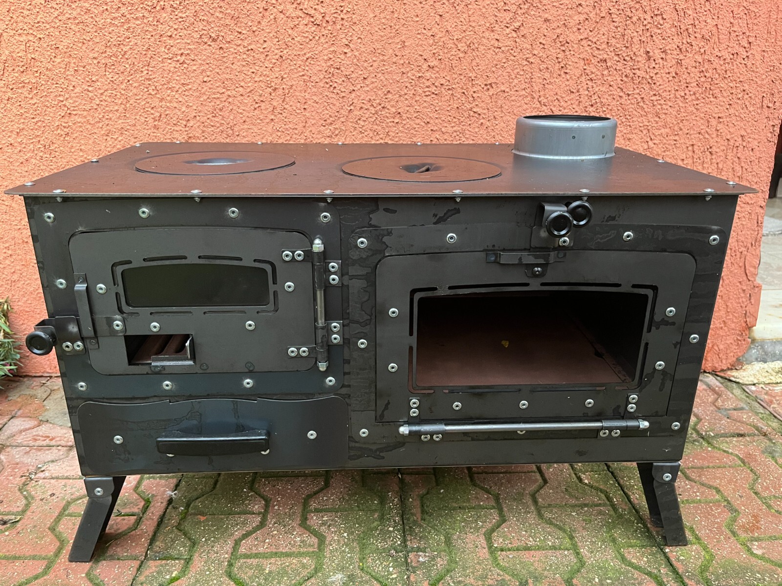 Camping wood burning stove with oven , Camping cooker wood stove | eBay