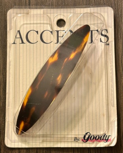 Vintage 1989 Goody Large Spring Clasp Snap Barrette Tortoise Shell 3167 ...