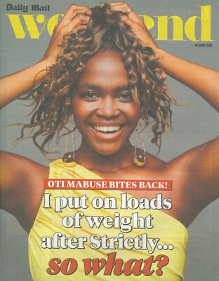 UK Daily Mail Weekend Magazine Oti Mabuse, Sharon Horgan, Michael Sheen ...