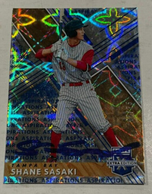 SHANE SASAKI SIGNED 2019 PANINI ELITE EXTRA EDITION BASEBALL CARD AUTO ...
