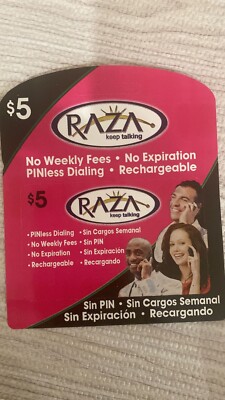Raza International And Long Distance Calling Card $5 Value Highest ...
