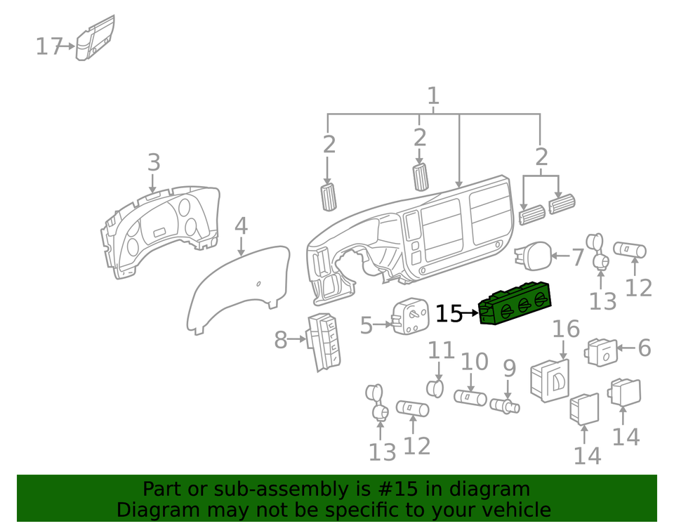 Genuine gm Heater and Air Conditioning Control 84793087 | eBay
