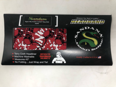 Limited Edition Sandana Flying Skulls Paintball Headband - Cardinal Red ...