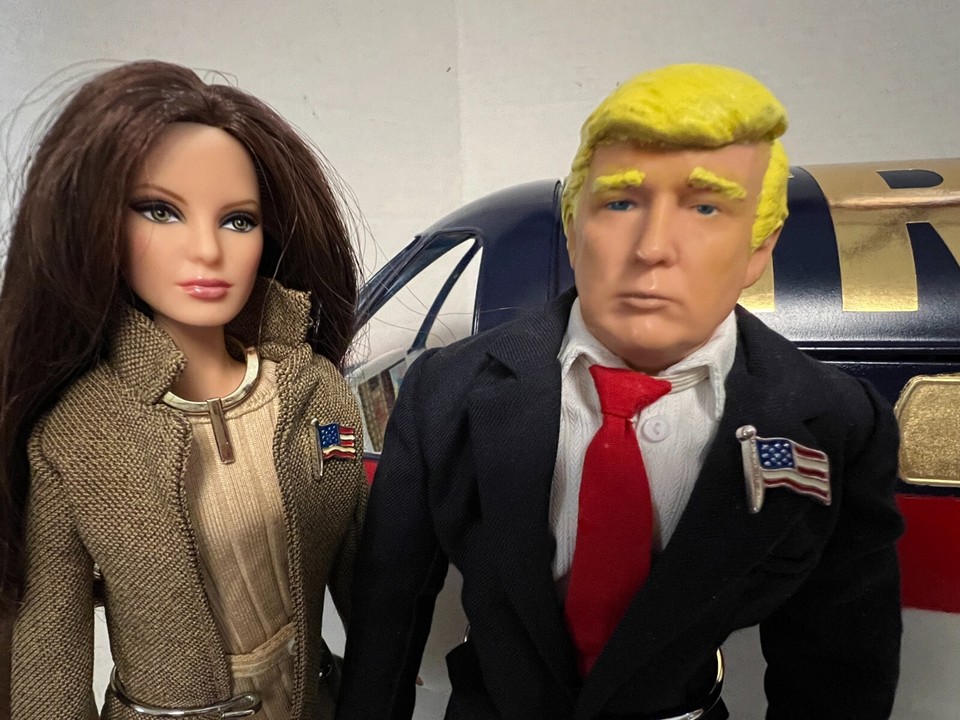 Trump Fan Gift Doll President Action Figure Barbie Plane Repaint Custom ...