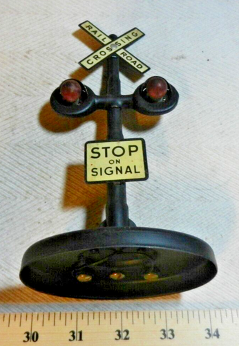 Marx 423 Flashing Lights Crossing Signal - O Gauge Metal Accessory ...