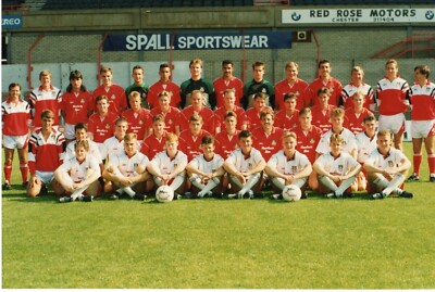 Club Shop Photo Wrexham Team Group 1990/91 | eBay