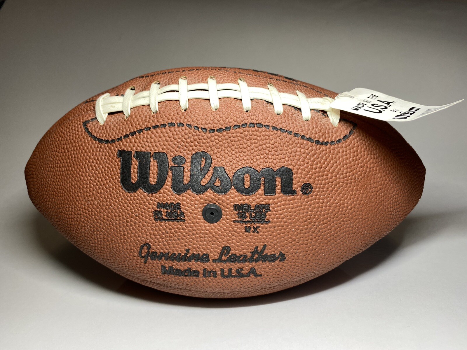 Vintage Wilson Football Leather Touchdown NWT Norm Johnson Autograph ...