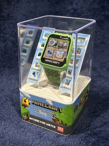 Accutime Microsoft Minecraft Green Educational Learning Touchscreen ...