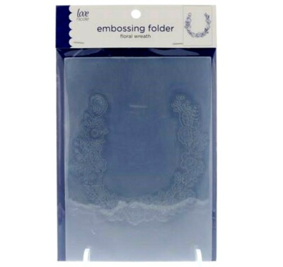 Floral Wreath 5x7" Embossing Folder by Love Nicole NEW! | eBay