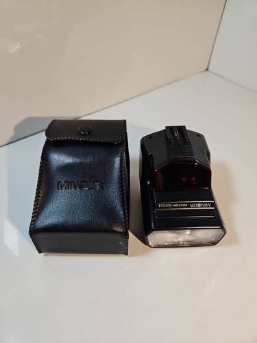 Minolta Program 3200i Flash & Case for Konica Minolta Dynax Maxxum Cameras Works | eBay