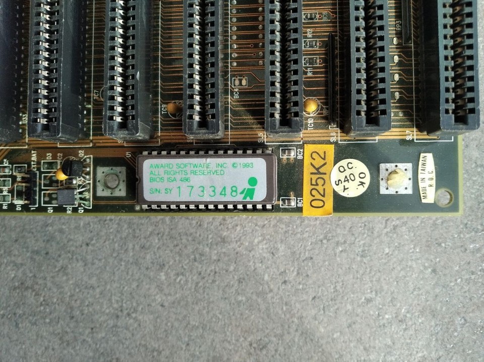 Vintage Socket 3 486 Motherboard ISA/VESA Slots Chipset SIS85C407 with ...