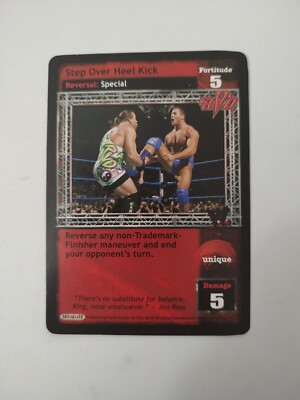 Step Over Heel Kick - Armageddon - WWE Raw Deal CCG NM RVD | eBay