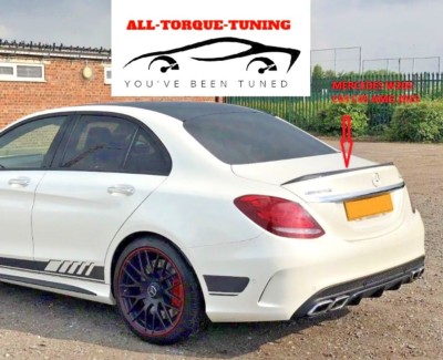 For Mercedes W205 C Class Sport AMG C63 C43 Gloss Black Boot Rear ...