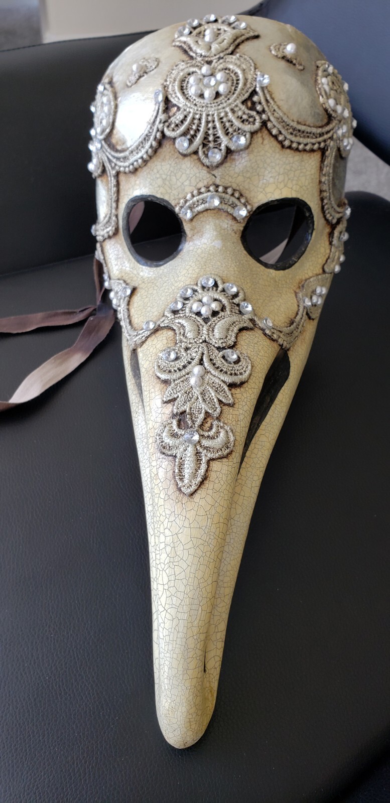 Venetian Embellished Plague Doctor Mask - Gem