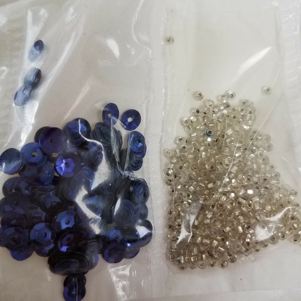 MIXED SUPER LOT OF VINTAGE SEQUINS VARIOUS COLORS & SIZES; Silver Seed ...