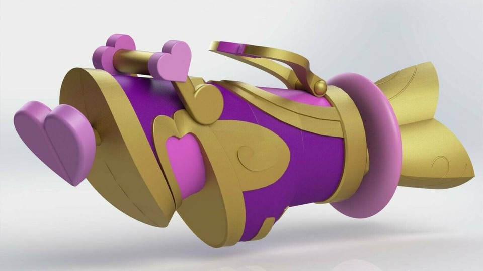 Heartseeker Jinx Pow-Pow her minigun Machine Gun prop LoL League of ...