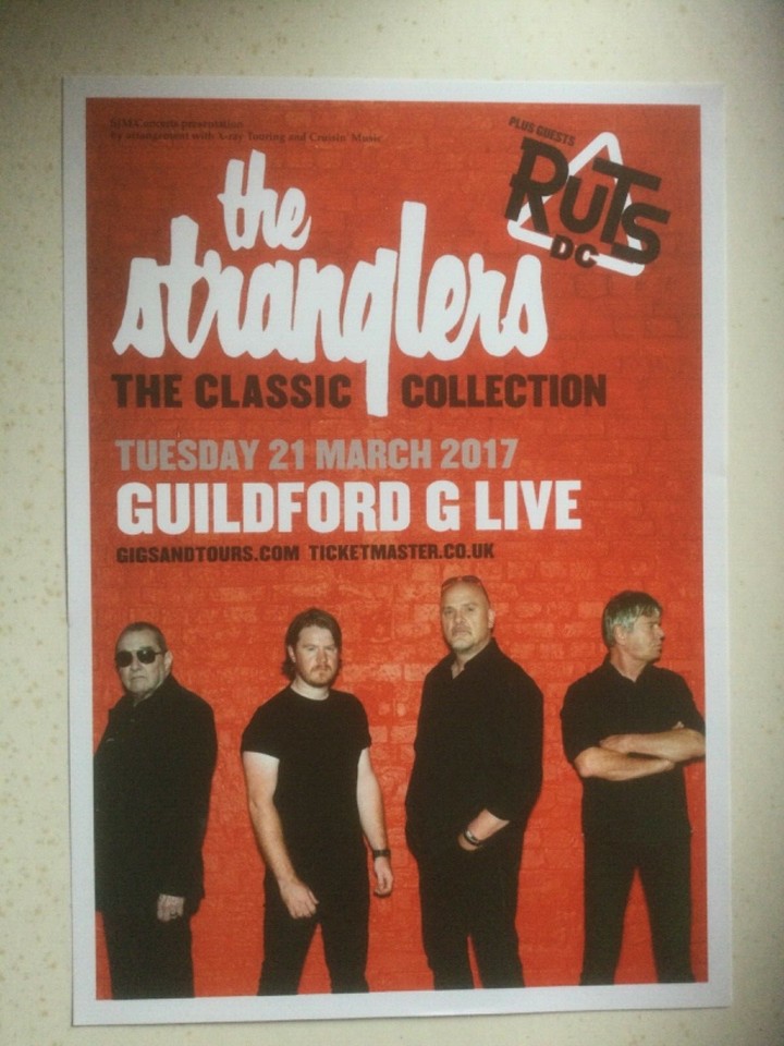The Stranglers, Flier, Gigs, 2017, The Ruts, Flyer from Gig, Punk, 1977 ...
