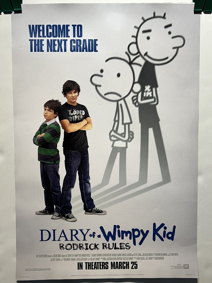 Diary Of A Wimpy Kid Movie Mini Lobby Poster 11x17 Roderick Rules | eBay