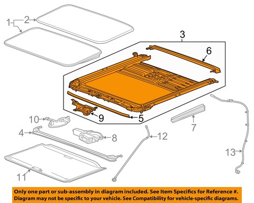 GM OEM Sunroof Frame 84458211 | eBay