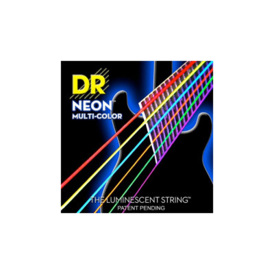 DR Hi-Def NEON Multi-Color Coated Electric Guitar Strings - MEDIUM, New ...