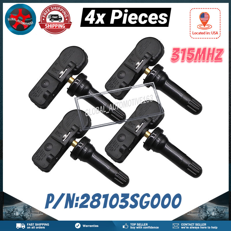 4pcs For Subaru TPMS Tire Air Pressure Sensors 28103SG000 28103AJ00A | eBay