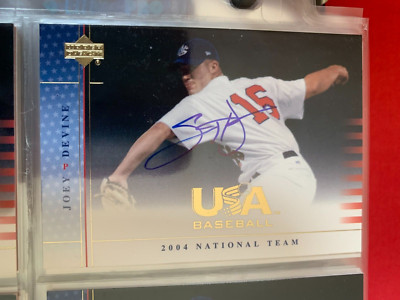 JOEY DEVINE AUTOGRAPHED SIGNED 2004-2005 UPPER DECK TEAM USA CARD | eBay
