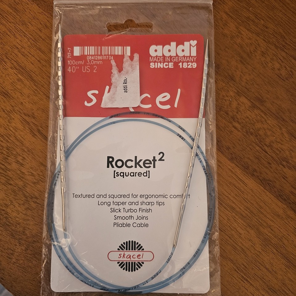 Addi Rocket Squared Size 2 , 40". Circular Knitting Needles | eBay