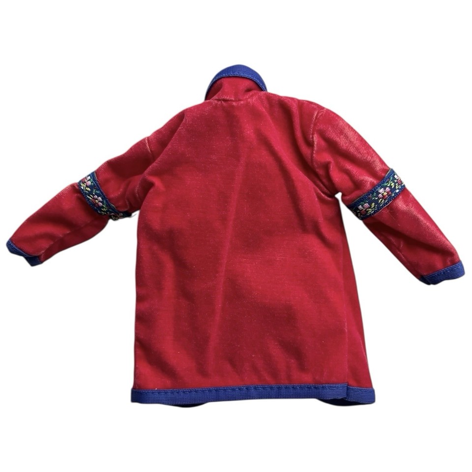 Barbie Jacket Red Blue Embroidery United Colors Benetton Doll Vintage ...