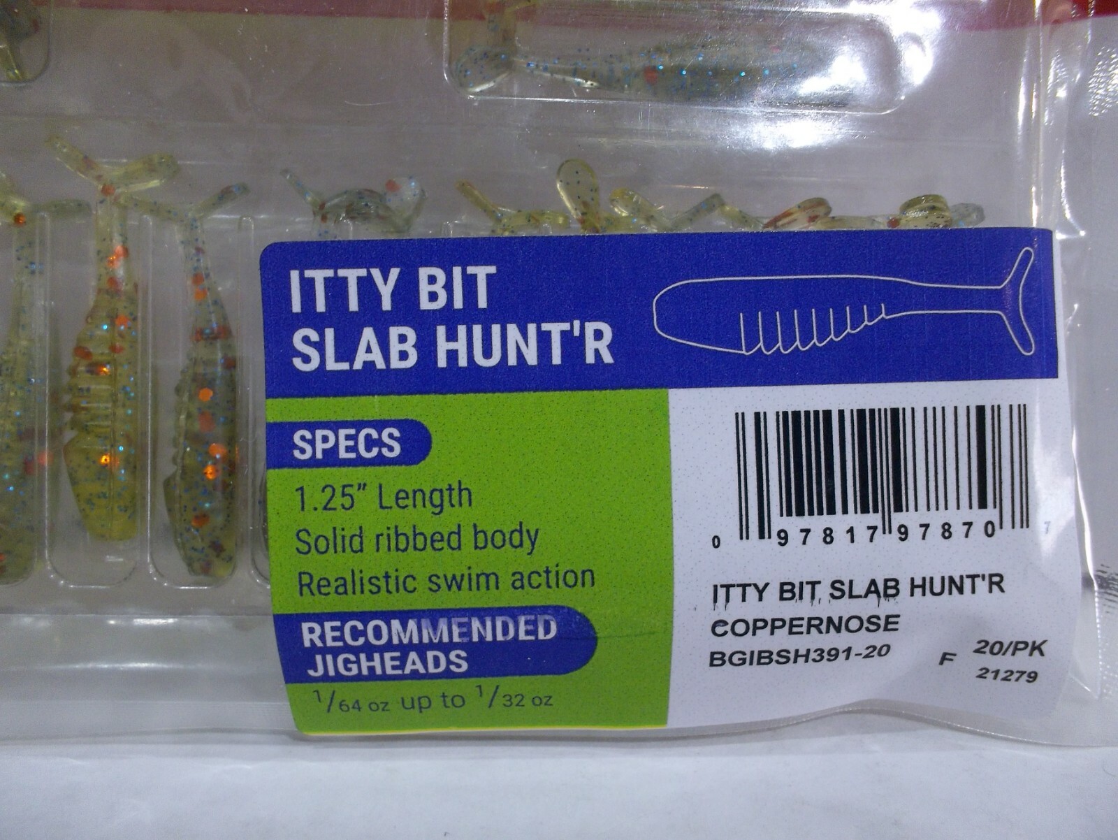Bobby Garland Crappie Baits Itty Bit Slab Hunter 1.25" Choose your ...