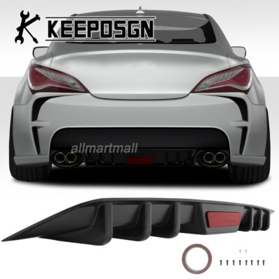 Rear Bumper Diffuser Reflective Strip Tail Light Fins for Hyundai ...