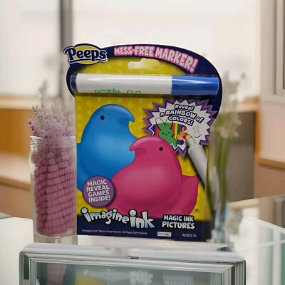 Imagine Ink Peeps Magic Ink Pictures. With Mess-Free Marker 16 Pages 3 ...