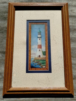 Framed Lighthouse Picture 10x16 | eBay