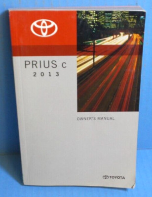 13 2013 Toyota Prius C owners manual | eBay