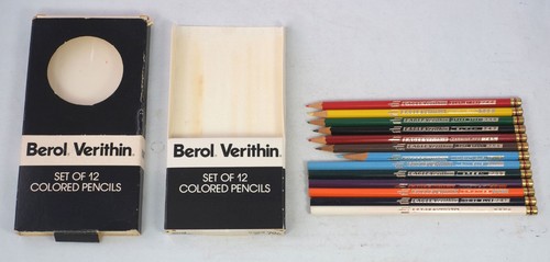 13 Vintage Berol Eagle Verithin Colored Pencils | eBay