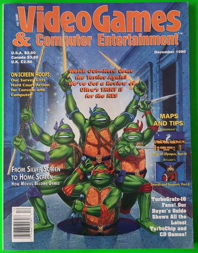 Video Games and Computer Entertainment Magazine (Dec 1990) Retro-Very ...