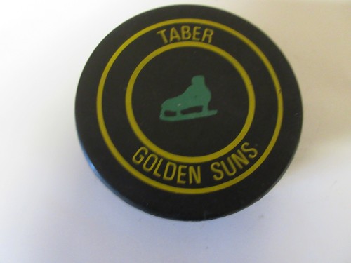 Taber Golden Suns Alberta Junior Hockey League Game Puck | eBay