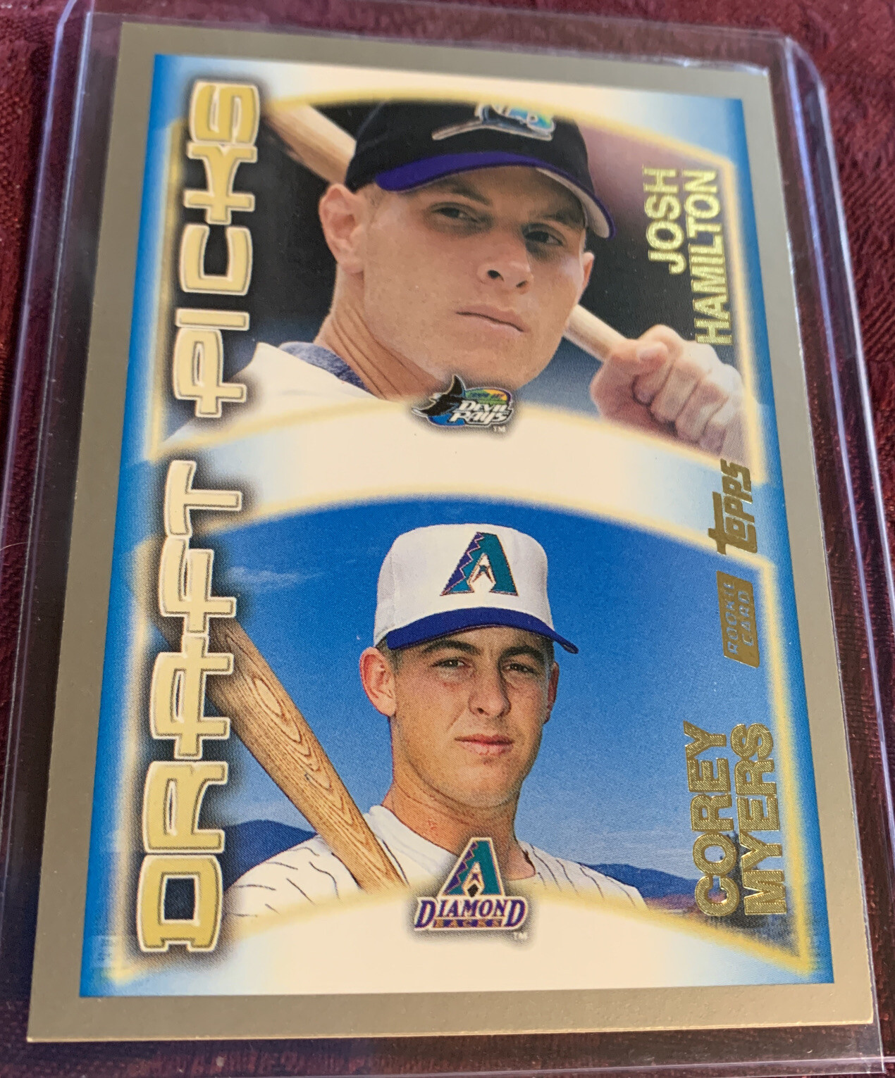 Josh Hamilton 2000 Topps Draft Picks Card #449 Texas Rangers / Tampa ...