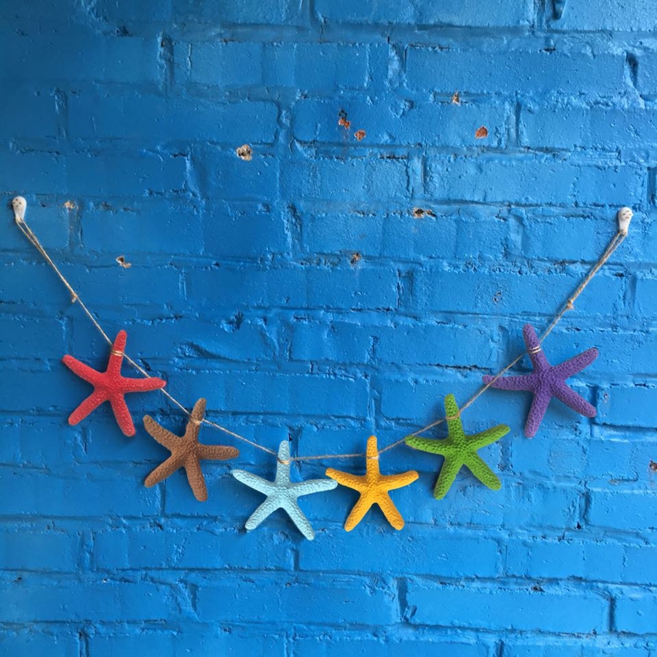 30 PCS Colorful Resin Pencil Finger Starfish Ornaments Wedding Craft ...