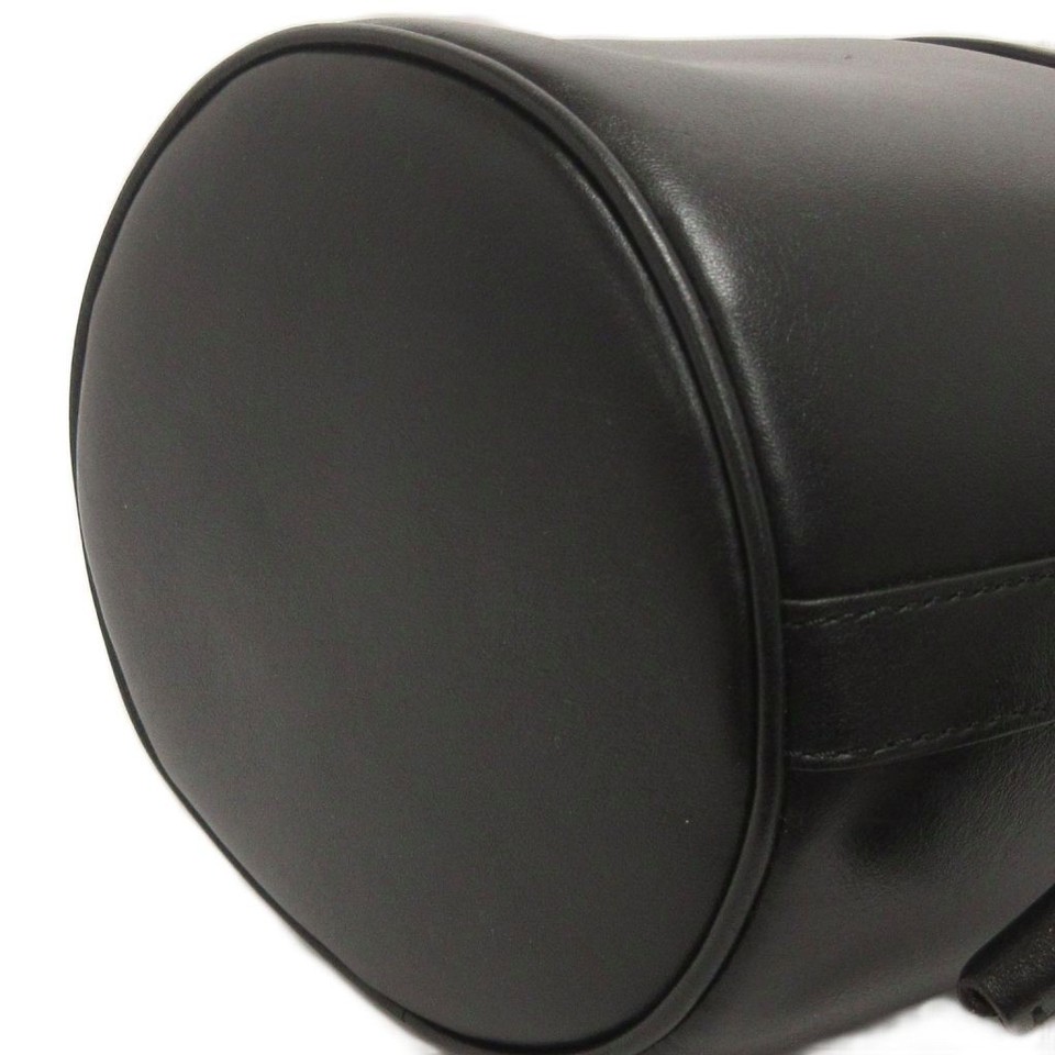 Y0125 Moncler MONCLER SEAUX SEAUX Shoulder Bag Drawstring Leather Black ...