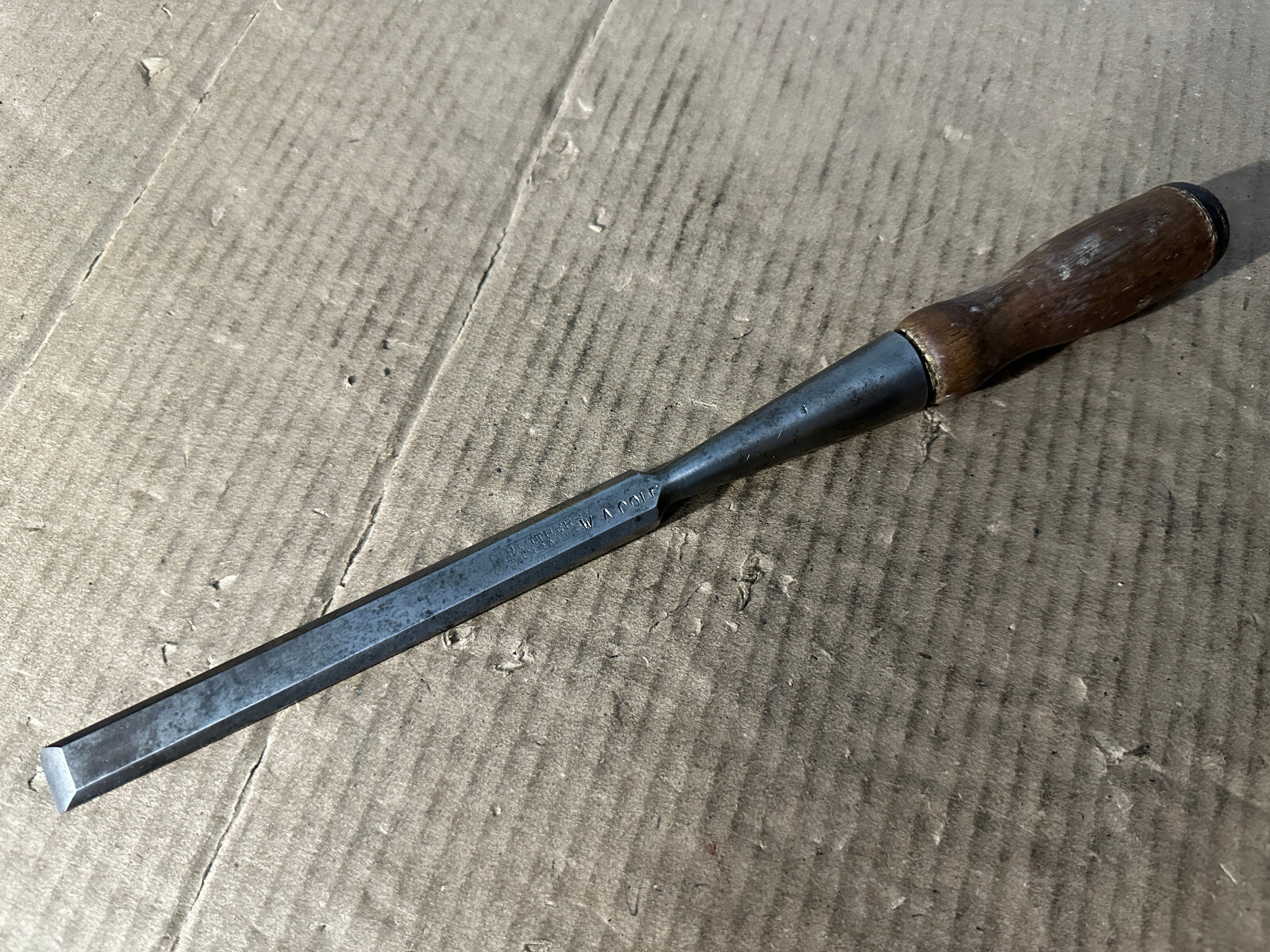 VINTAGE T. H. WITHERBY 5/8" BEVELED EDGE SOCKET FIRMER CHISEL | eBay