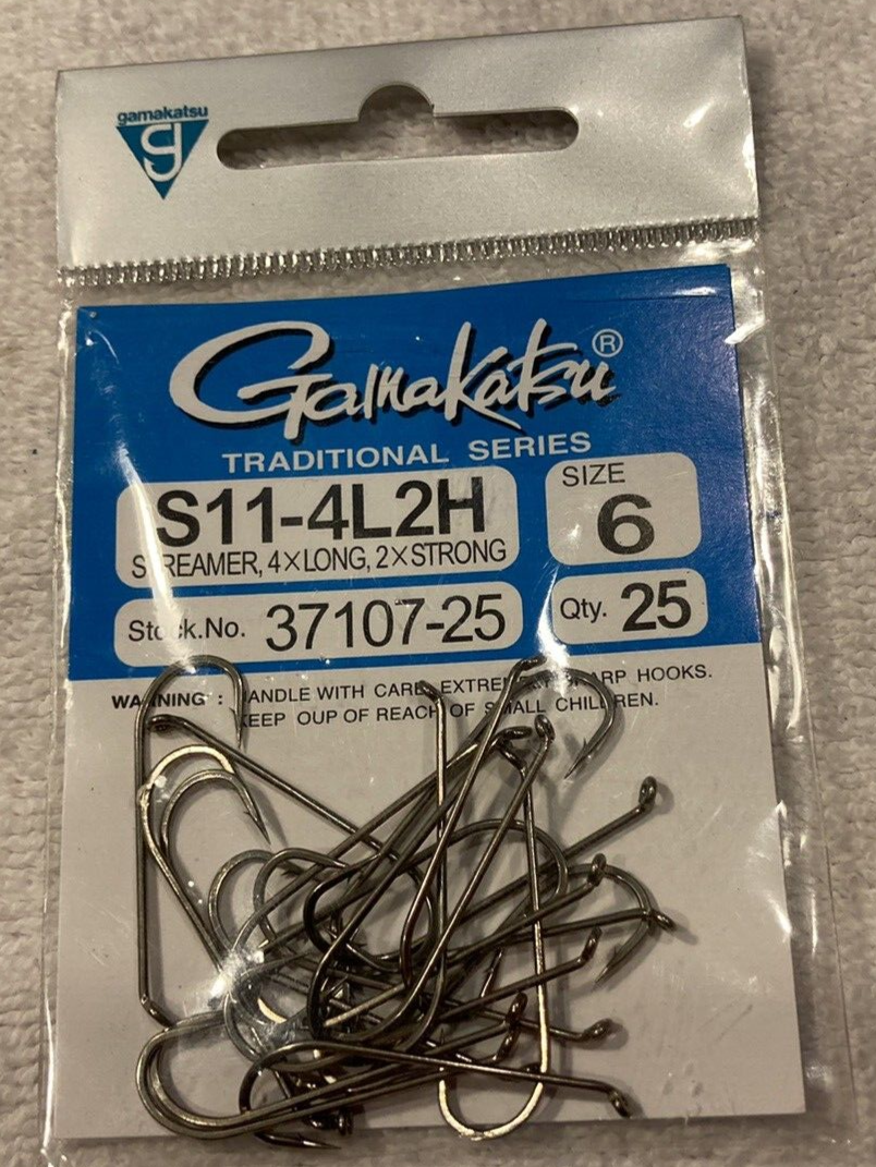 Gamakatsu S11-4L2H Size 6 Fly Tying Hooks | eBay