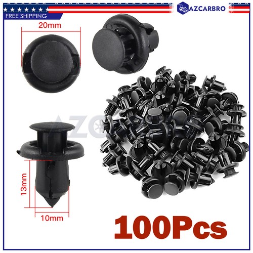 100pcs 10mm Clips For Acura Honda Push Type Rivet Retainer Fastener ...