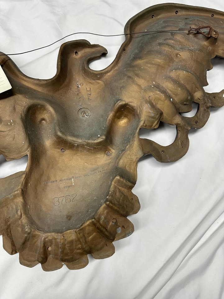 Old Vintage Antique 1958 USA made Syroco Eagle Patriotic Wall Plaque ...