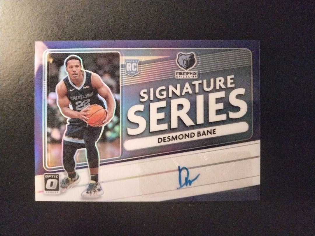2020-21 Optic Desmond Bane Purple Holo Signature Series Rookie Card RC ...