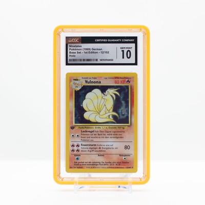 Pokemon Ninetales (Vulnona) #12 Holo Base Set German 1st Edition 1999 ...